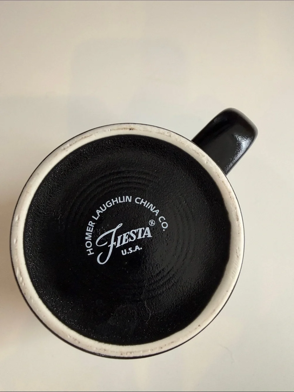 Fiesta | Dining | Fiesta Black Foundry Mug With Silver And Gold Sugar ...